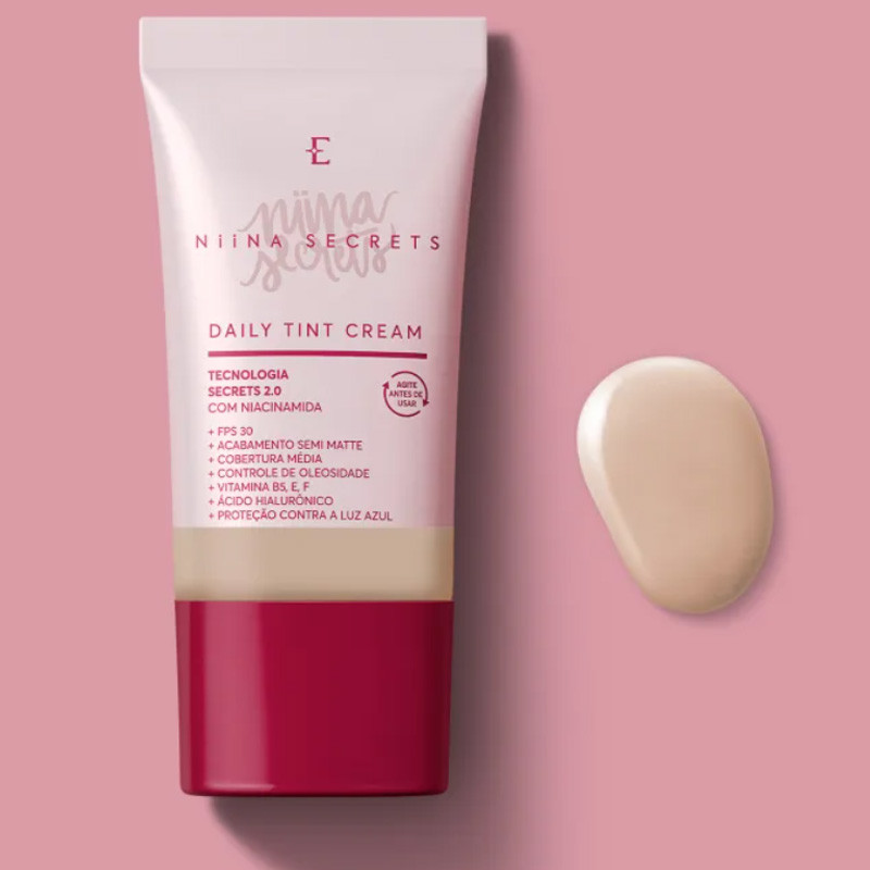 Base Líquida Cor 00 Daily Tint Cream Niina Secrets 25ml - RM MAKE-UP