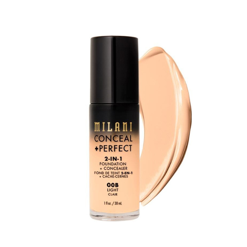 Base Conceal+Perfect 2-IN-1 00B Light Milani - RM MAKE-UP