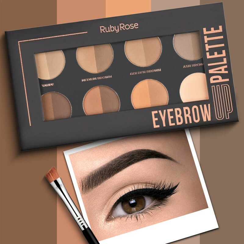 Paleta para Sobrancelha Eyebrow Up Palette Ruby Rose - RM MAKE-UP