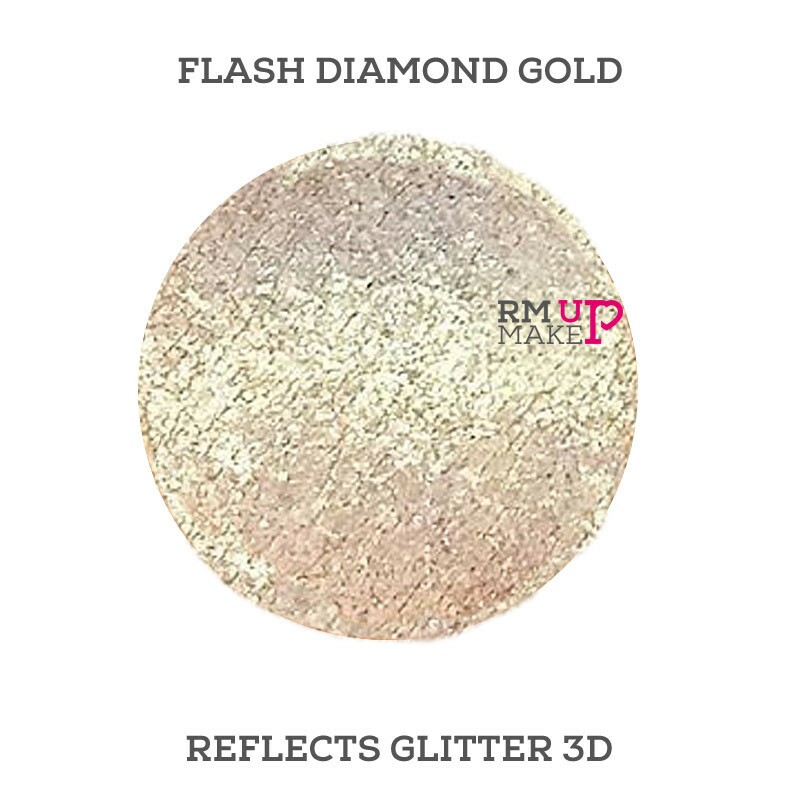 Reflects Glitter 3D Flash Diamond Gold Color Pigments